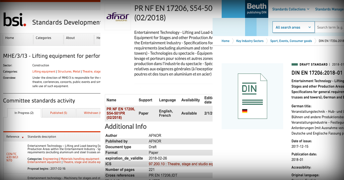EN 17206 Machinery for stages and other production areas